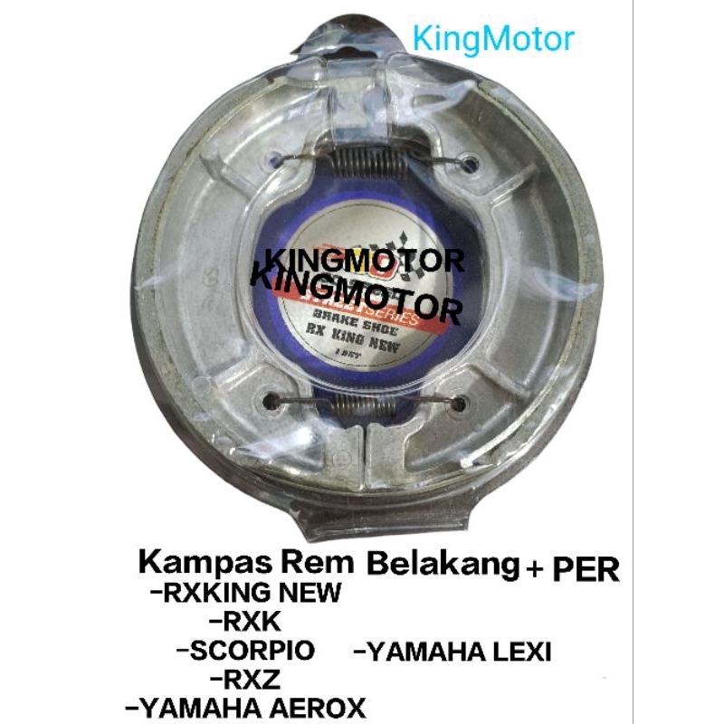 Jual KAMPAS REM BELAKANG KAIN REM TROMOL + PER YAMAHA RXKING RX KING ...