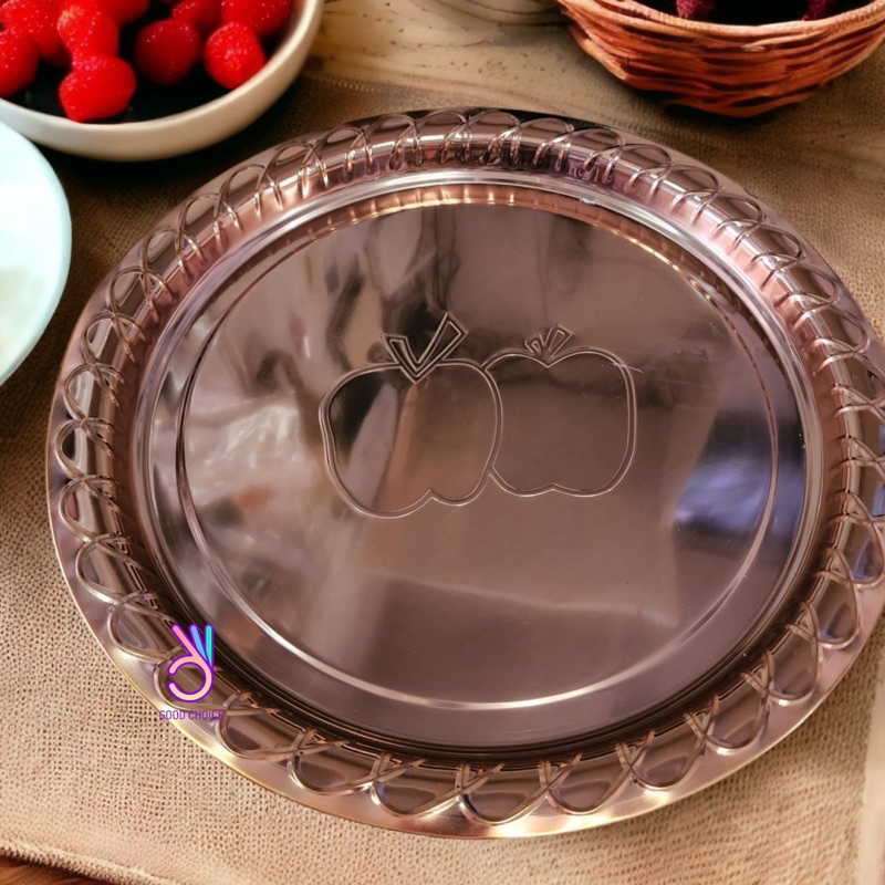 Jual BAKI NAMPAN TALAM BULAT ROSE GOLD APEL STAINLESS 40cm & 50 cm ...