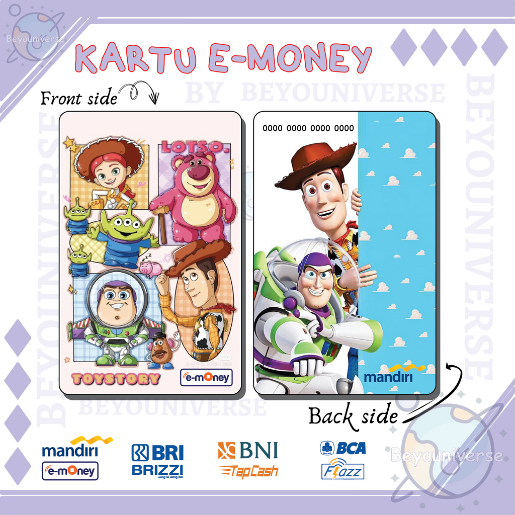 Jual Emoney Gambar Toy Story Anime Woody Lotso Jessi Buzz Etoll E-money ...