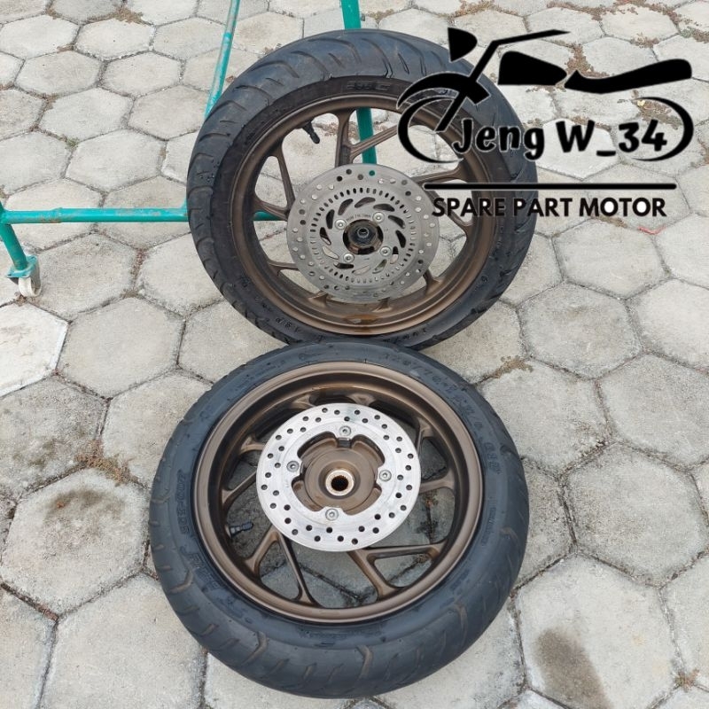 Jual VELG RODA FULLSET BAN DISC PIRINGAN CAKRAM ALL NEW VARIO 160 TYPE ...