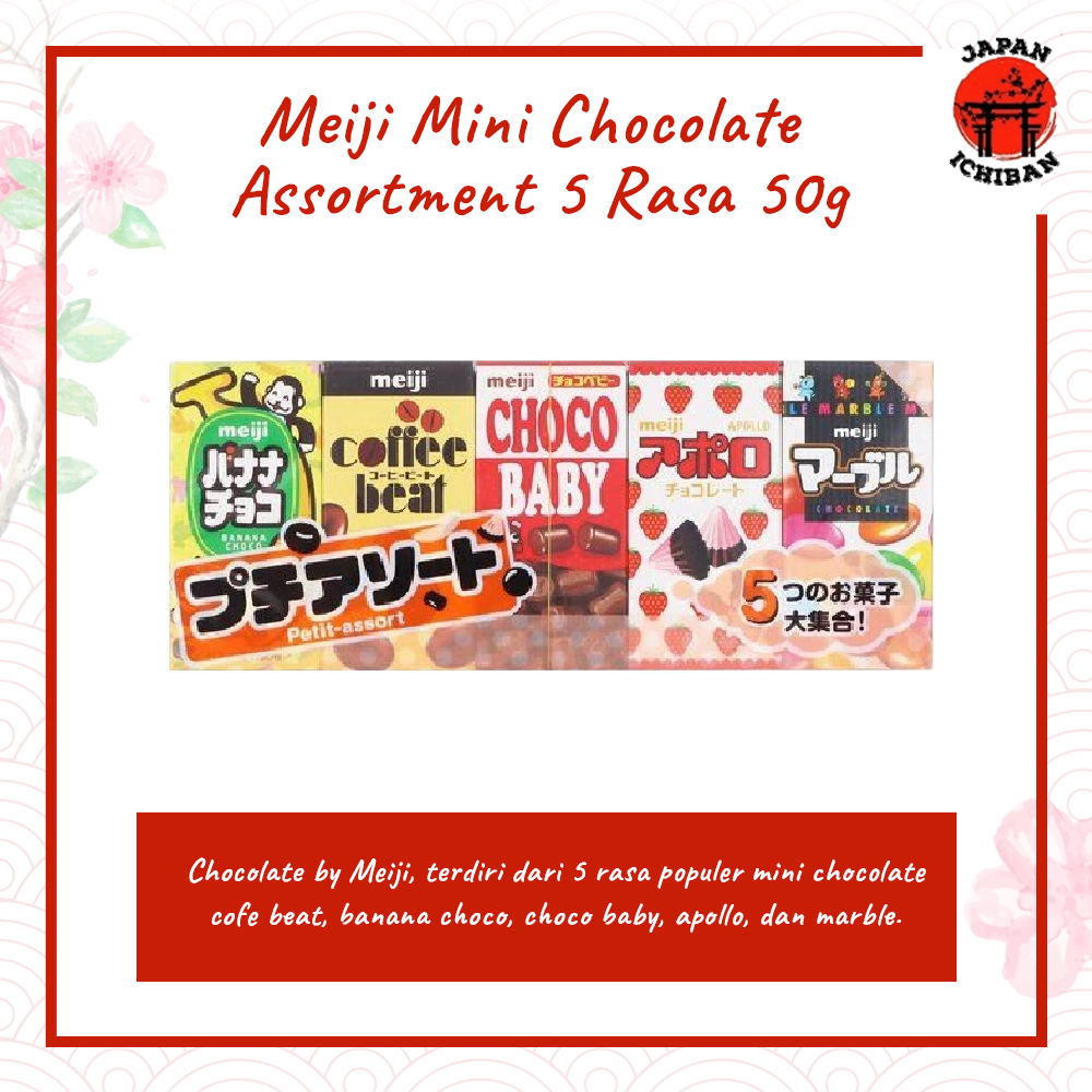 Jual Meiji Mini Chocolate Assortment 5 Rasa 50g Original Japan | Shopee Indonesia