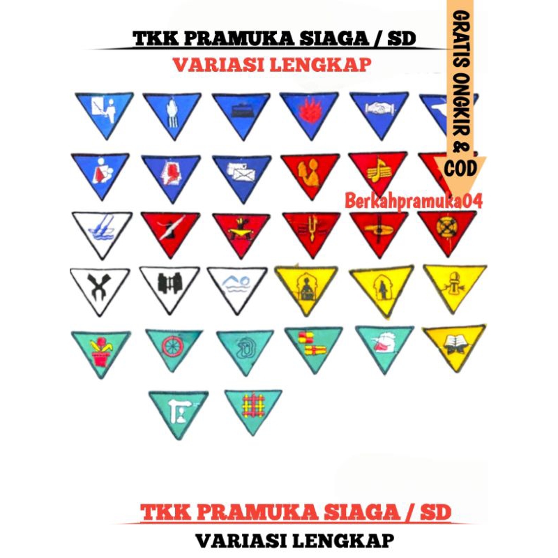 Jual Tkk pramuka siaga sd lengkap bahan full bordir | Shopee Indonesia