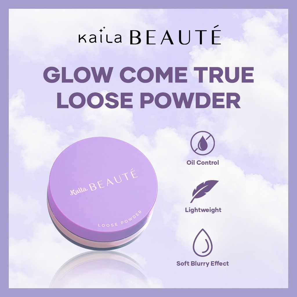 Jual Kaila Beaute Glow Come True Loose Powder - 15gr | Shopee Indonesia