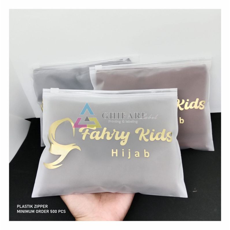 Jual (untuk order 1000pcs) zipper bag / zipper custom sablon / plastik ...