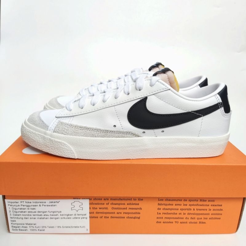 Jual Sepatu Low Blazer Womens White Black Original Resmi | Shopee Indonesia