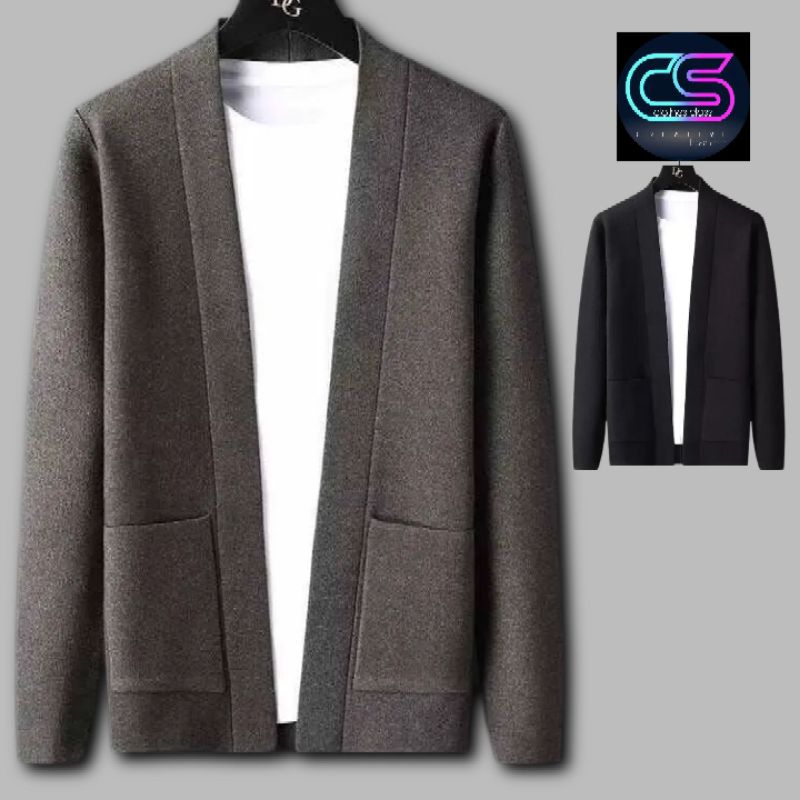 Jual Cardigan Pria Cardigan Rajut Pria Cardigan Slimfit Cotton Rajut ...