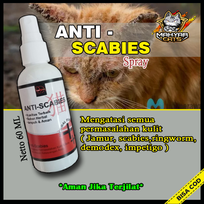 Jual ( 02 ) ANTI SCABIES Obat Jamur Kucing Obat Kulit Scabies Demodex ...