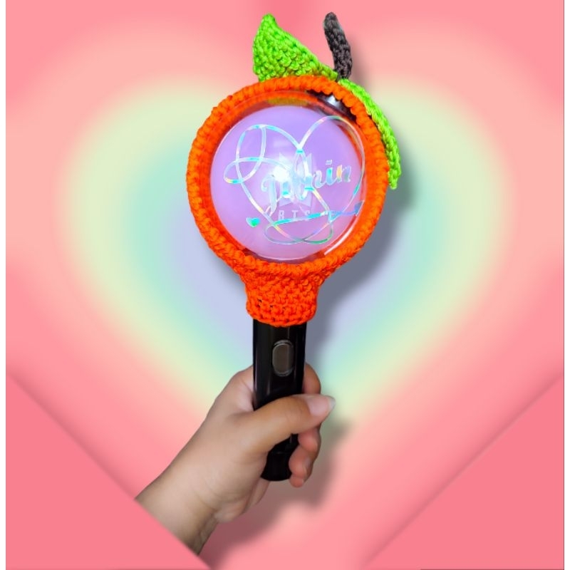 Jual Crochet Tangerine / Orange Army Bomb Cover | BTS Lightstick cover ...