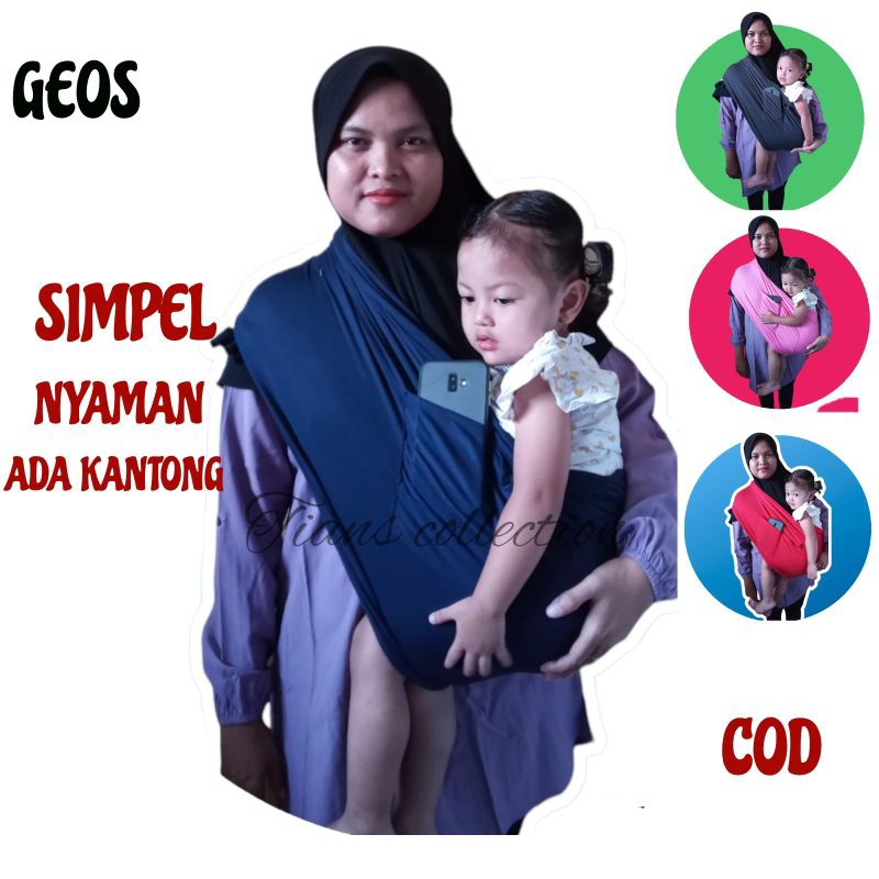 Jual GENDONGAN BAYI GEOS/GENDONGAN KAOS/GENDONGAN ANTI PEGAL | Shopee ...