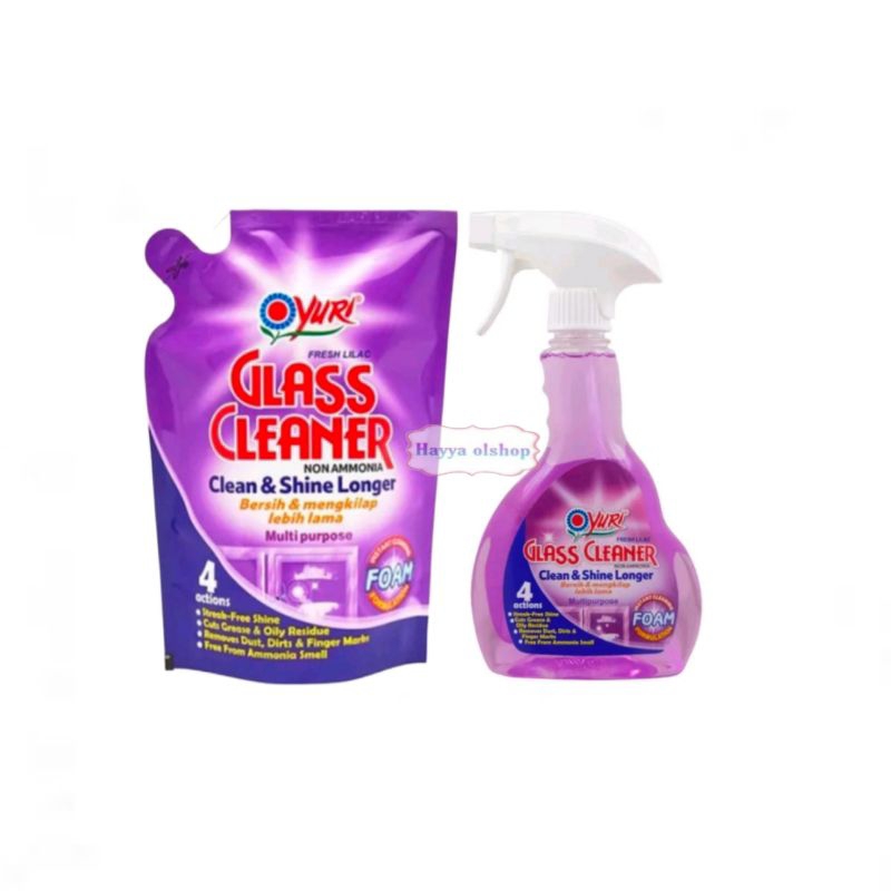 Jual YURI Glass Cleaner / Cairan Pembersih Kaca | Shopee Indonesia
