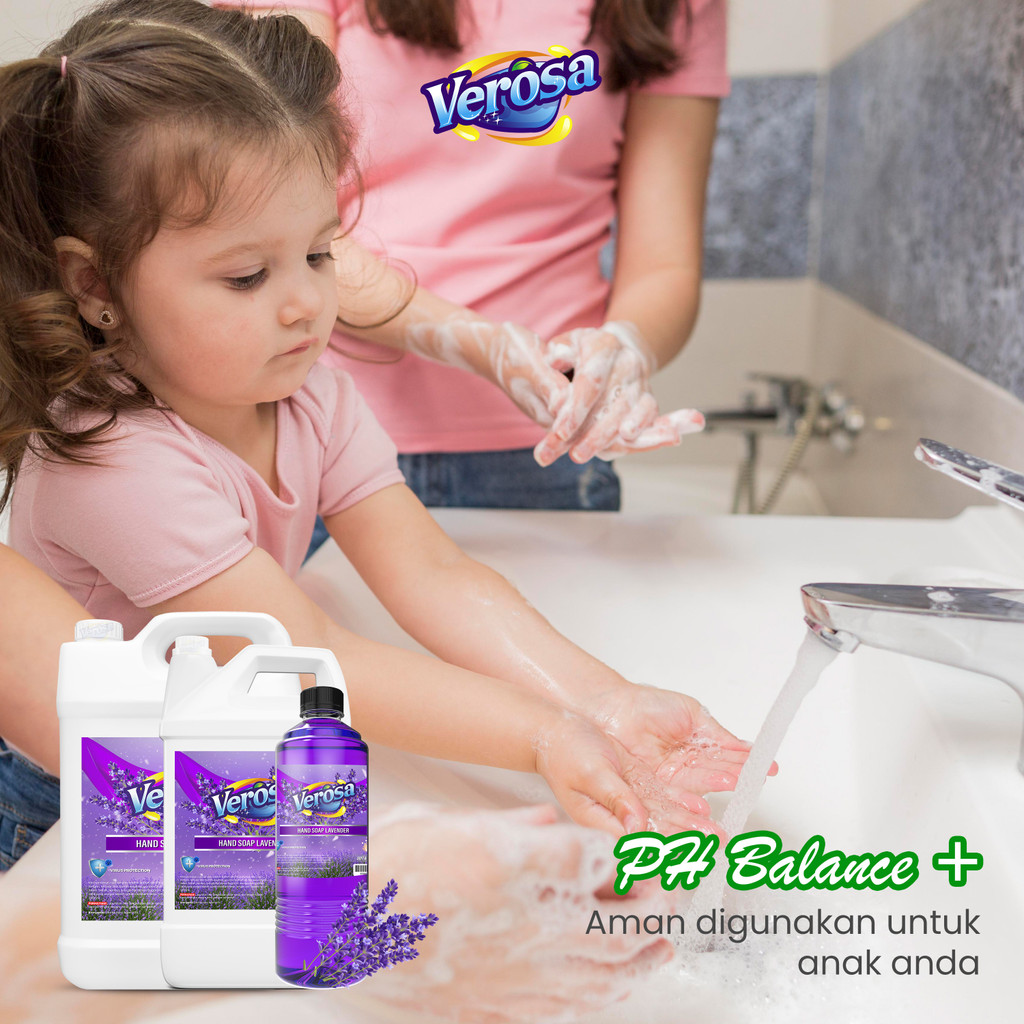 Jual Verosa Hand Soap 5 Liter Lavender Sabun Cuci Tangan 5000 ML ...