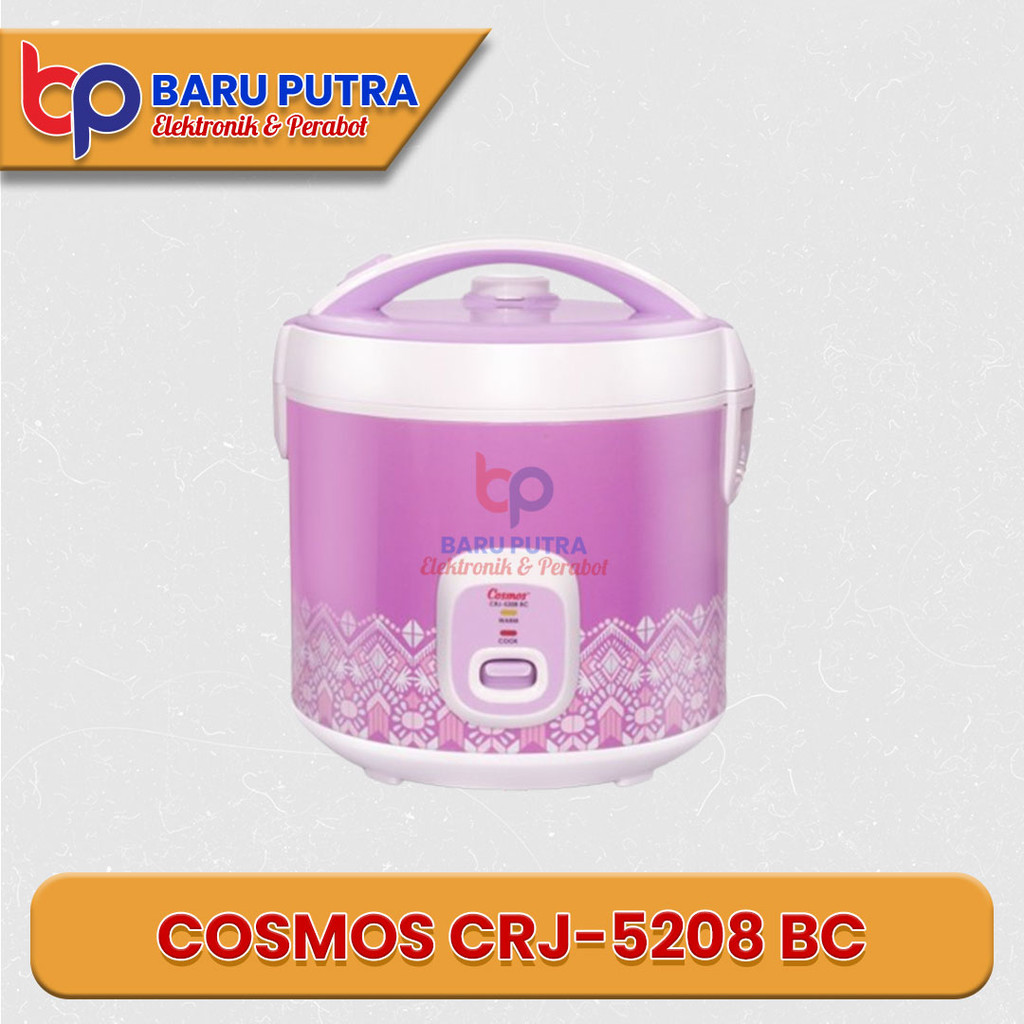 Jual MAGIC COM RICE COOKER COSMOS CRJ 5208 BC 2 LITER UNGU BATIK ...