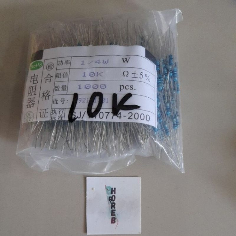 Jual [1000] Resistor 1/4w 10k | Shopee Indonesia