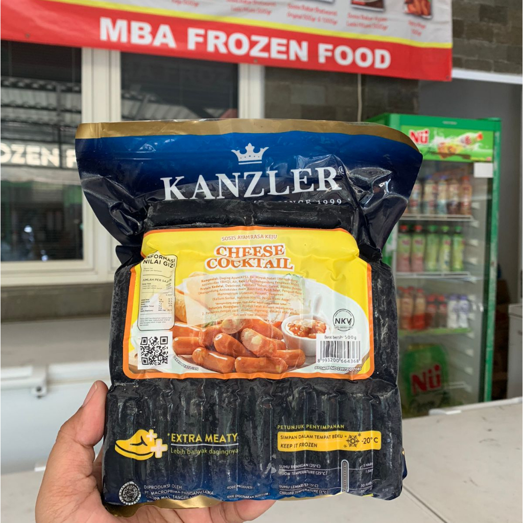 Jual Cheese Cocktail (Sosis Ayam Rasa Keju) 500 gr, Produk Kanzler ...