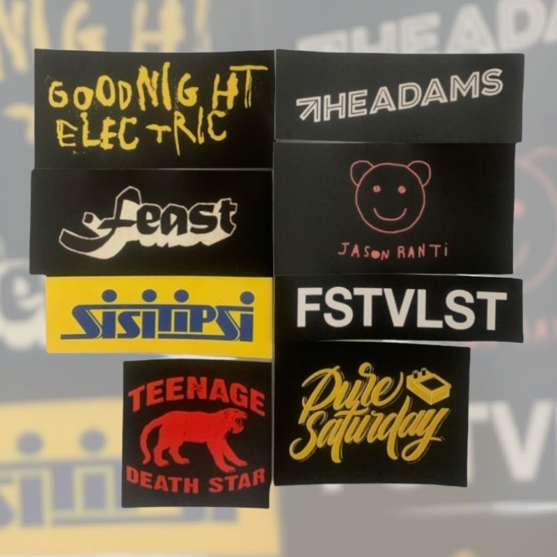 Jual Sticker Band Indie (Fstvlst, Jason Ranti, Pure Saturday, TDS ...