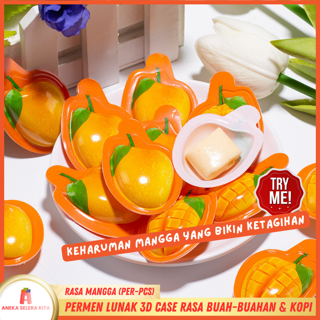 Jual Permen Lunak Rasa Durian/Stroberi/Mangga/Kelapa/Markisa dan Kopi ...