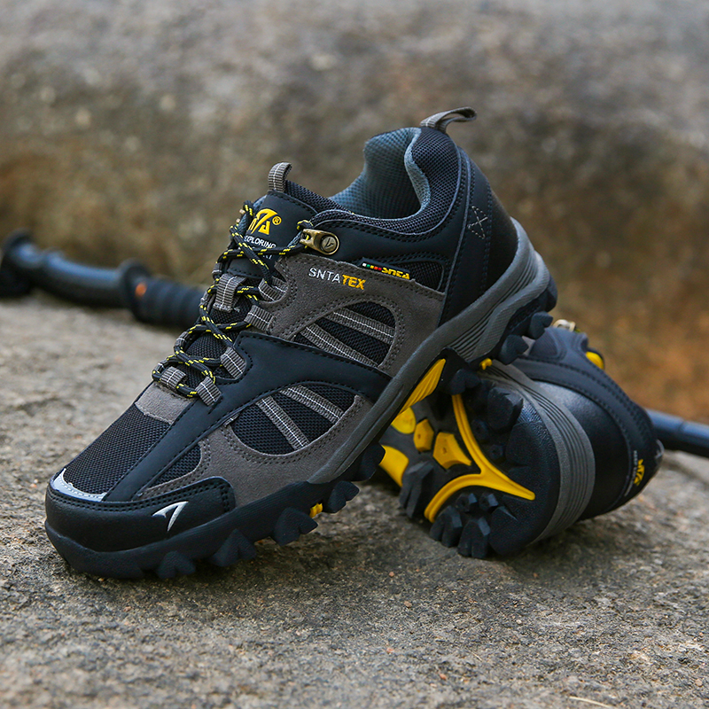 Jual Sepatu Gunung SNTA 436 BLACK GREY Camping Adventur Outdoor Hiking ...