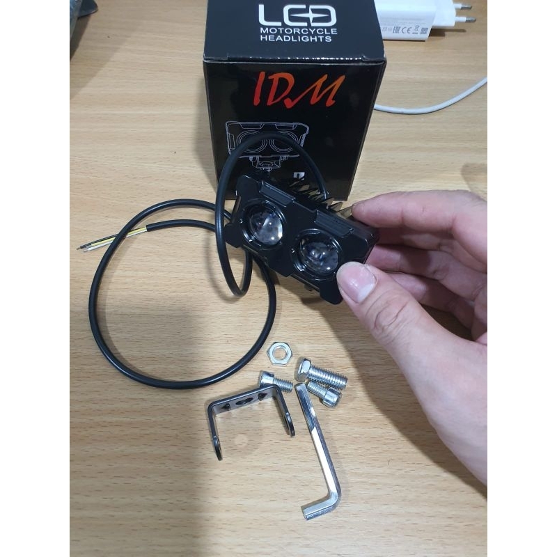 Jual Lampu Tembak Sorot LED Laser 2 mata / lampu tembak SQL 2mata polos ...