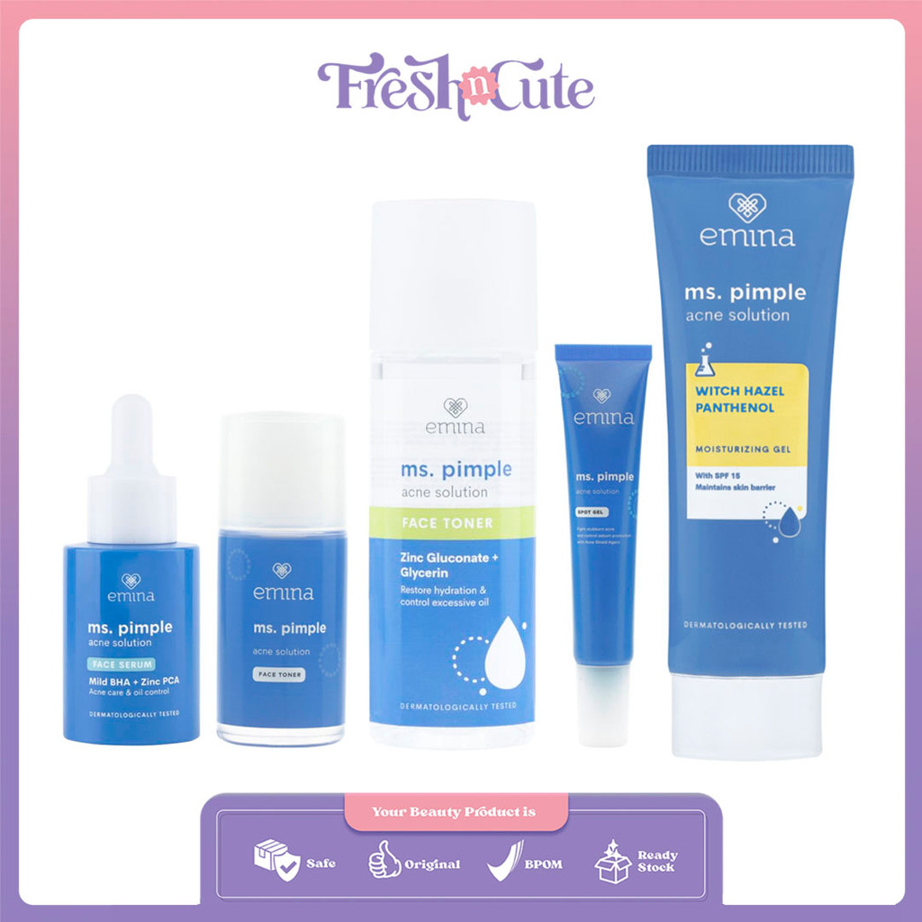 Jual EMINA - Ms.Pimple Acne Solution | Shopee Indonesia