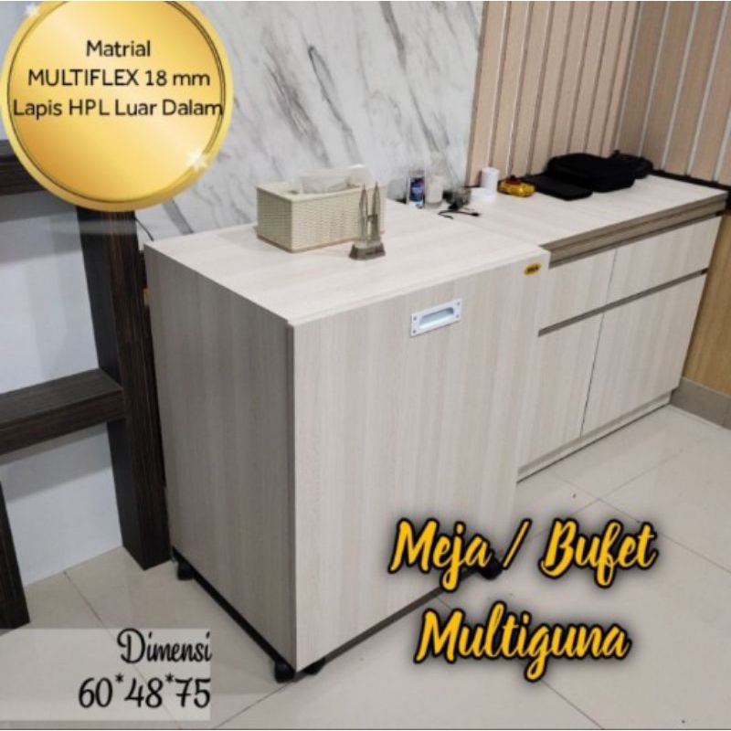 Jual Meja buffet / meja kerja / meja belajar / meja portable | Shopee ...