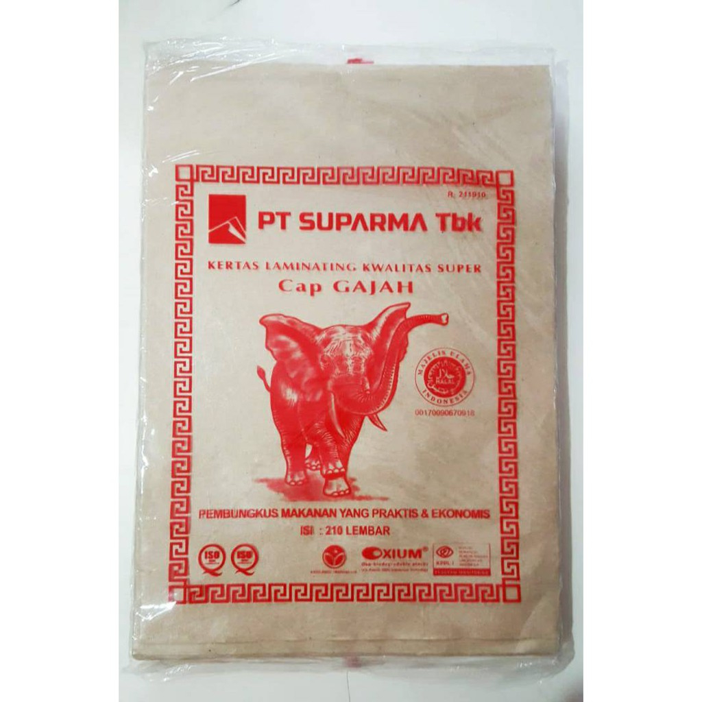 Jual KERTAS PEMBUNGKUS NASI CAP GAJAH UK 30X40 | Shopee Indonesia