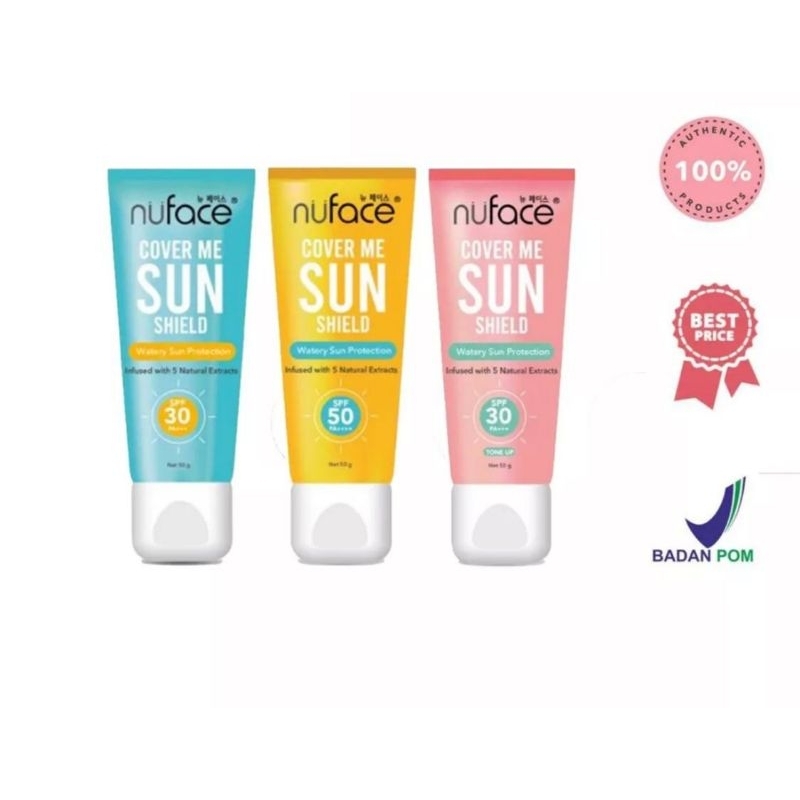 Jual Nuface Cover Me Sun Shield / SPF 30 PA+++(Biru) / SPF 50 PA ...