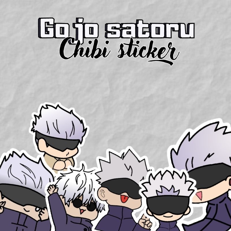 Jual STICKER ANIME CHIBI GOJO SATORU (WATERPROOF) | Shopee Indonesia