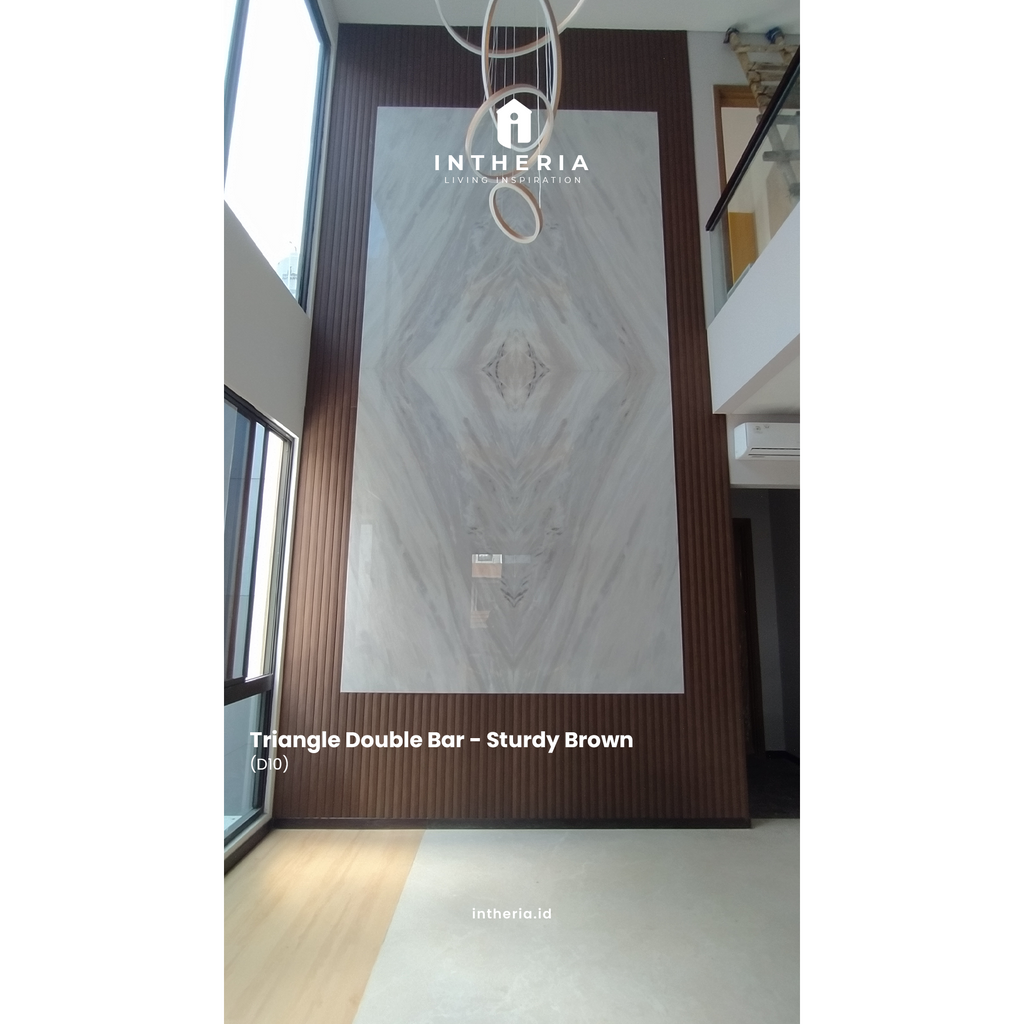 Jual Wall Panel BALIAN - D10 STURDY BROWN Triangle / Panel Dinding ...