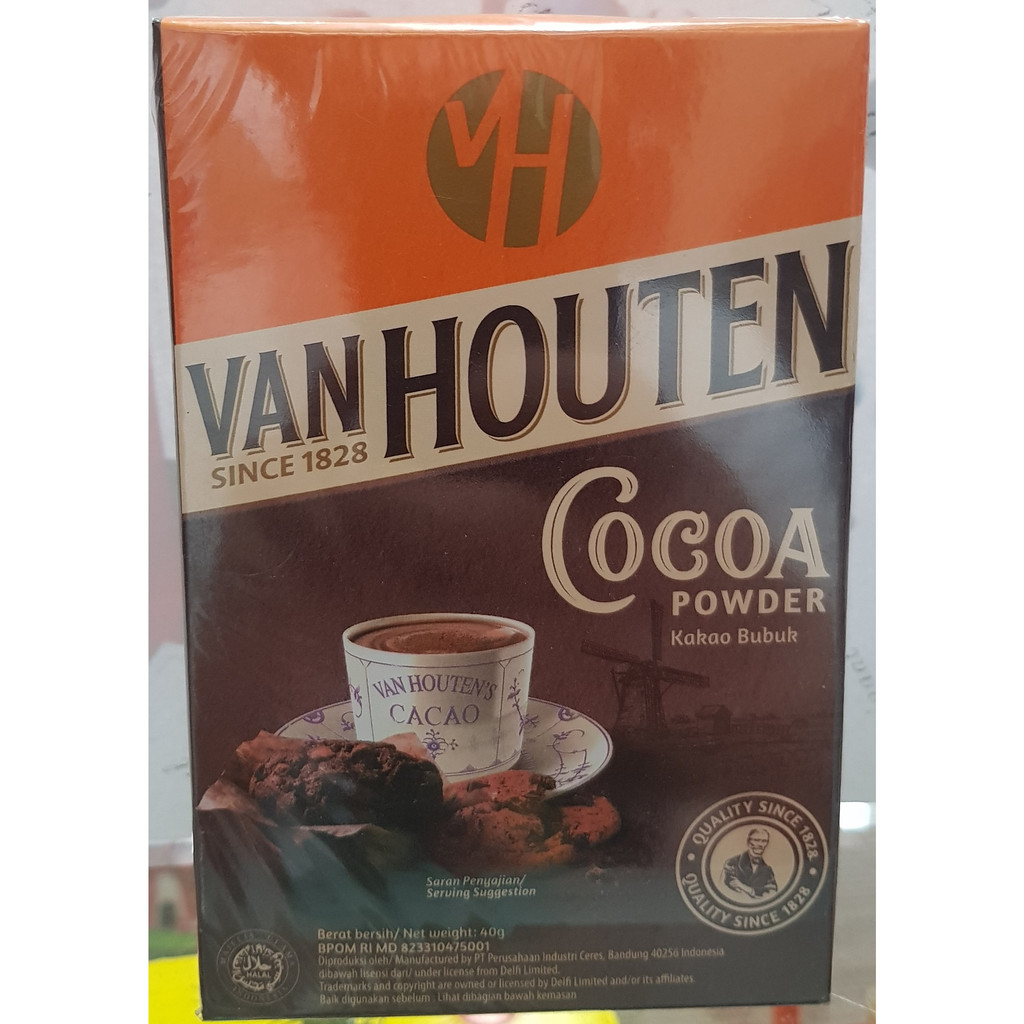 Jual Bubuk Coklat Van Houten / Coklat Powder Van Houten Cocoa 40g / 80g ...