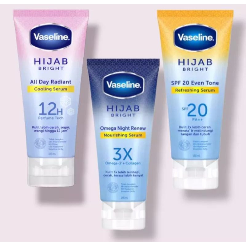 Jual VASELINE Hijab Bright Serum Cooling || Nourishing || Refreshing ...