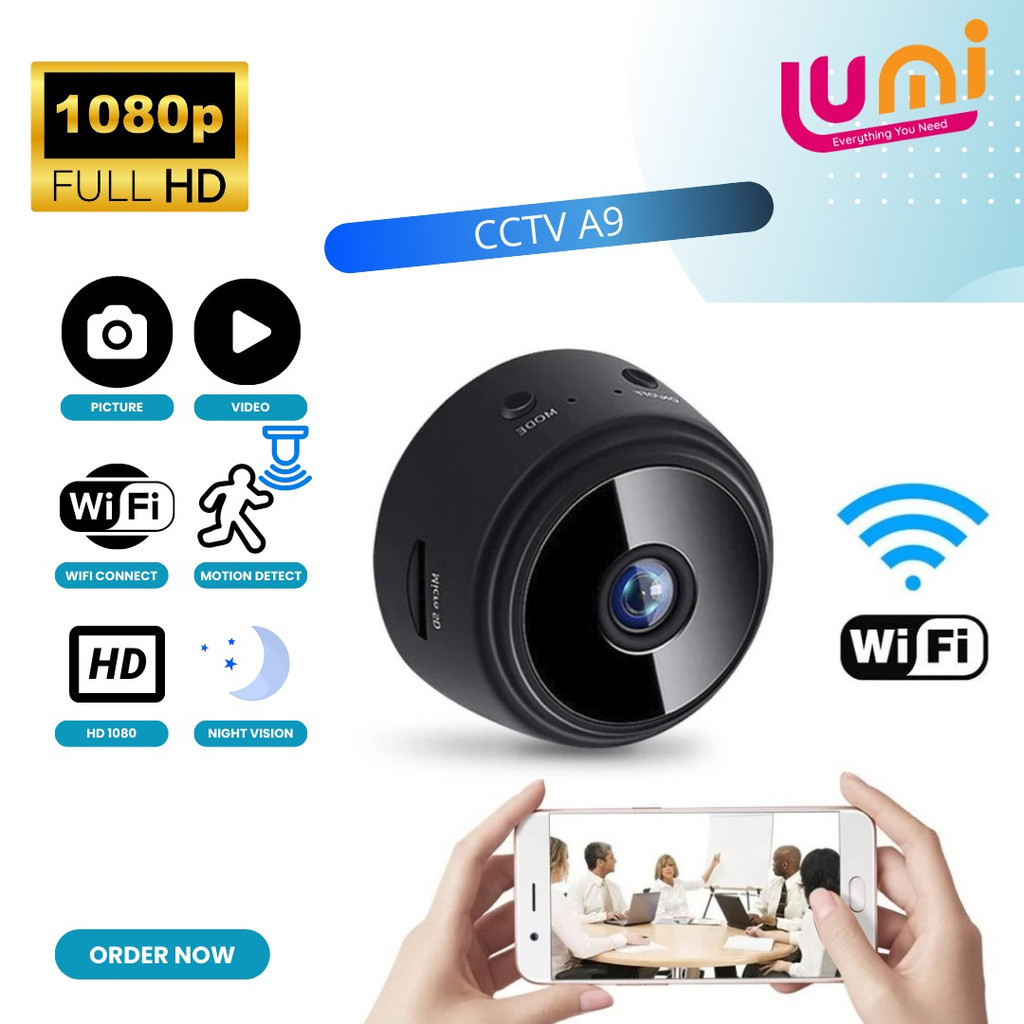 Jual CCTV Wireless A9 Mini Smart Camera Wifi HD 1080P Micro v380 Kamera ...