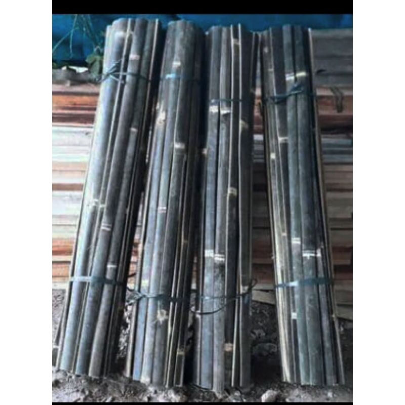 Jual KIKIS BAMBU HITAM | BILAH BAMBU HITAM ASLI |BAMBU BELAH 50cm-100cm ...