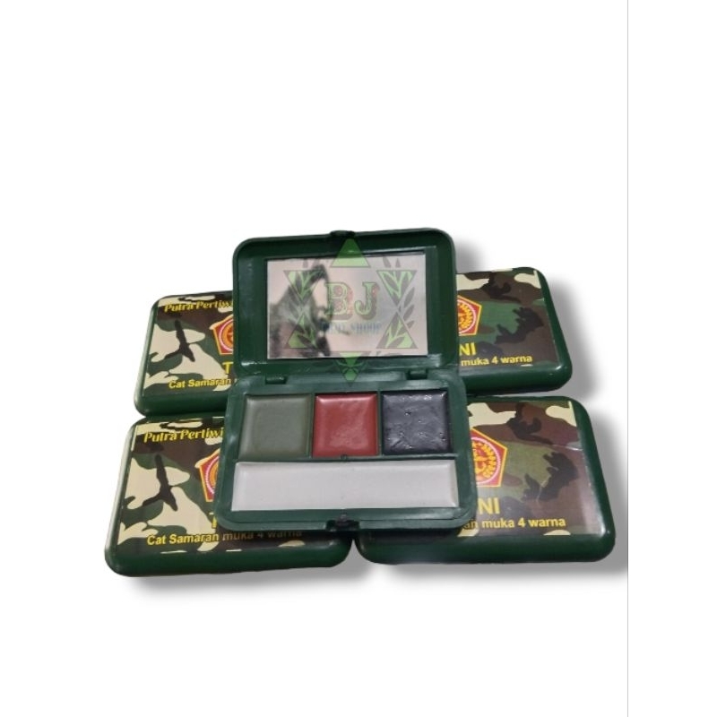 Jual Samaran muka 4warna / cat penyamaran muka wajah tni | Shopee Indonesia