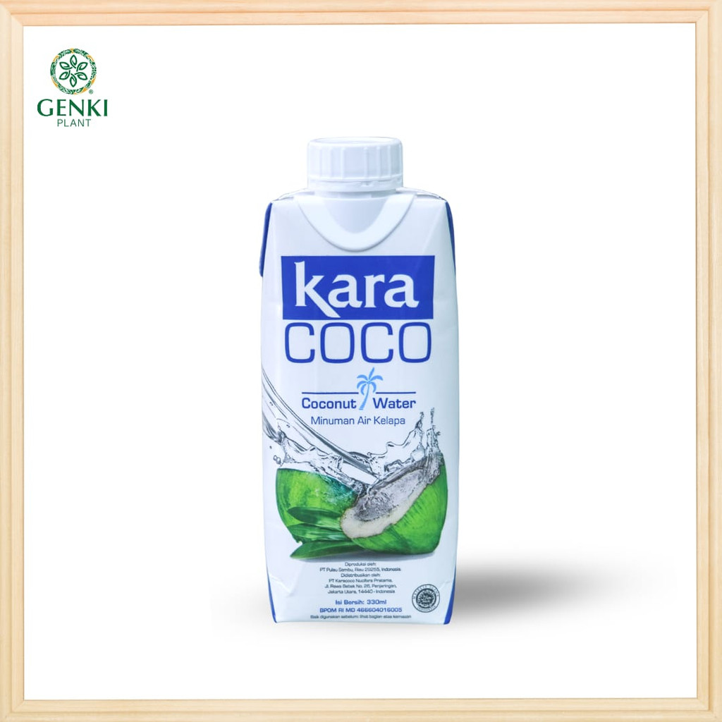 Jual Kara Coco Pure Coconut Water / Air Kelapa Asli - 330 ml | Shopee ...