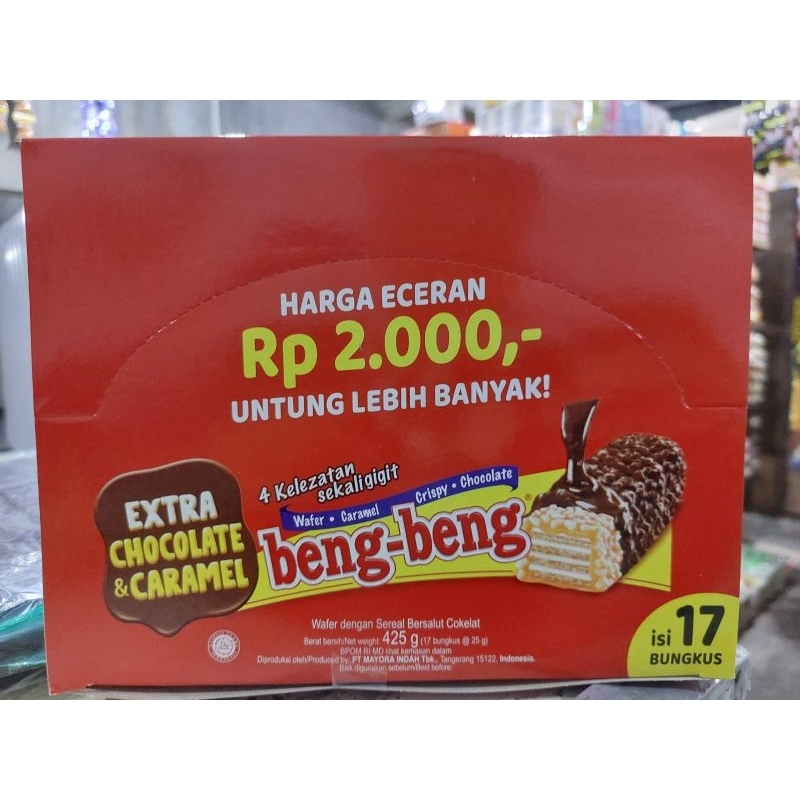Jual BengBeng Beng Beng Wafer Caramel Bar Crispy Chocolate Wafer Sereal ...