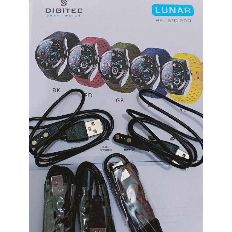 Jual kabel charger digitec LUNAR smart watch ORIGINAL | Shopee Indonesia