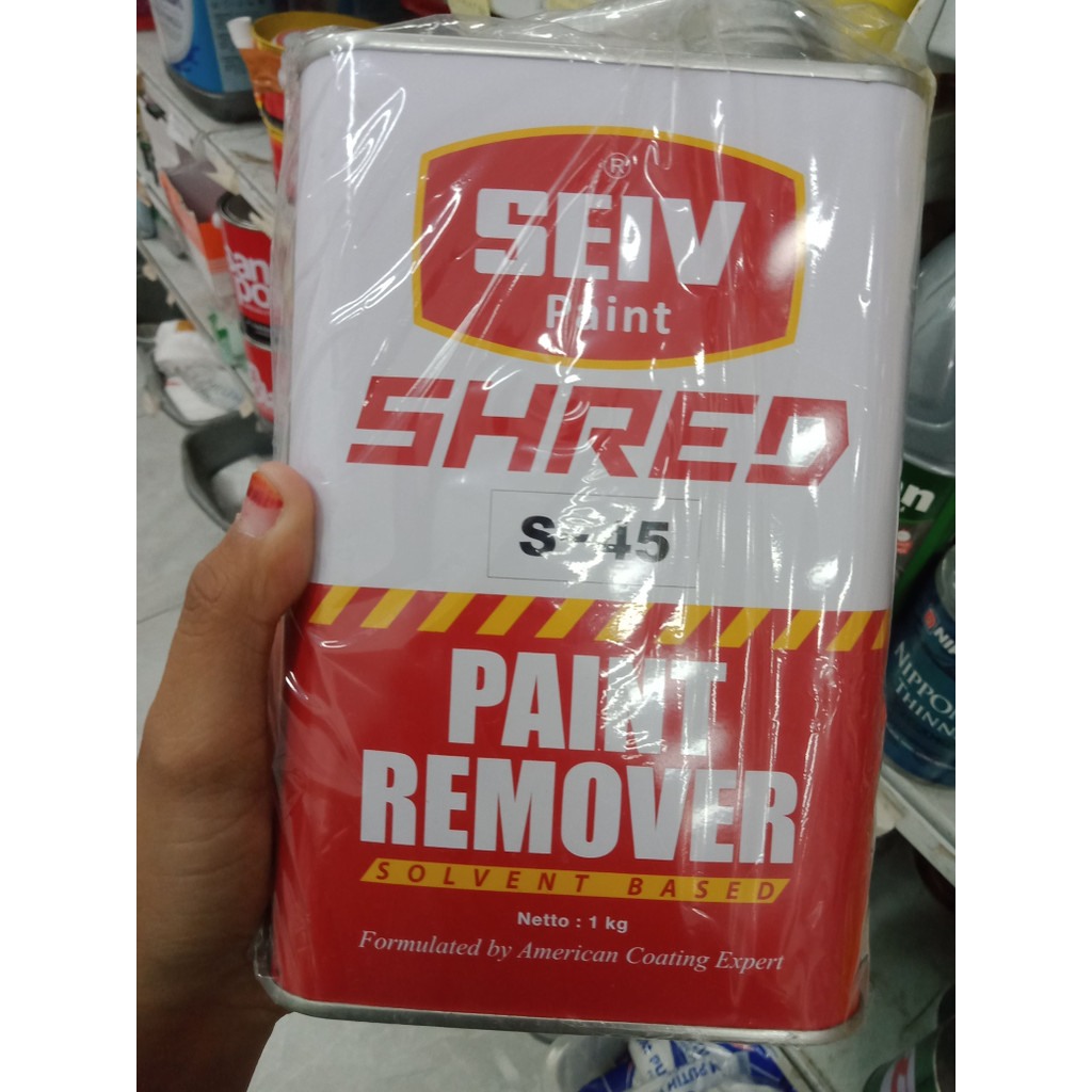 Jual SEIV Paint Remover SHRED 1 Lt Ltr Liter Perontok Cat Kaleng 1Liter ...