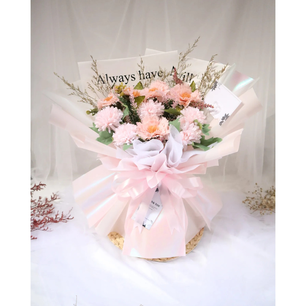 Jual BUKET BUNGA ARTIFICIAL / BUKET WISUDA / BUCKET BUNGA PALSU / BUKET ...