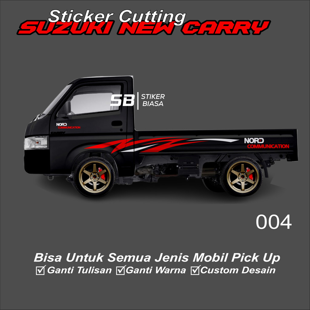Jual Sticker Cutting/ List Variasi Mobil Pickup New Carry NORD ...