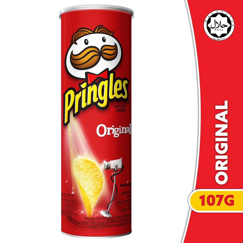 Jual Pringles 107gr / Pringles Original Chips Potato Chip | Shopee ...