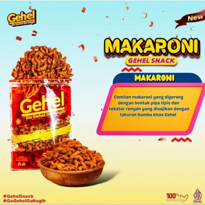 Jual MAKARONI GEHEL ORIGINAL ASIN 125GR | Shopee Indonesia