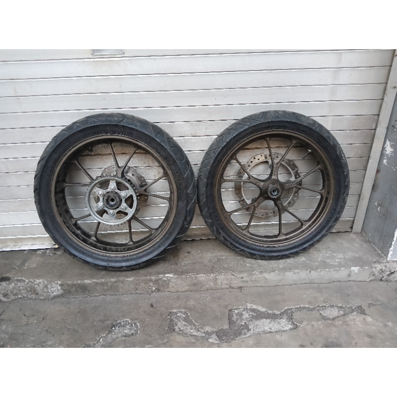 Jual Velg Standart Racing Plus Ban IRC Depan Belakang Lengkap Honda All ...