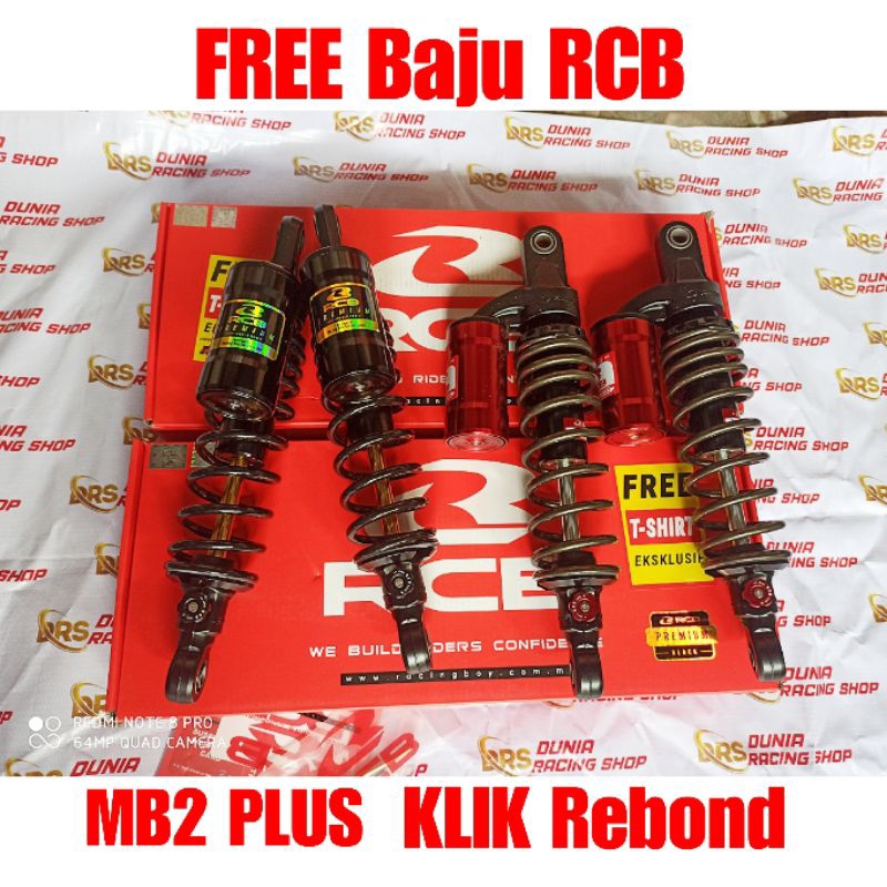 Jual Shock RCB MB2+ MB2 Plus Klik Rebond 275MM 320MM 335MM Jupiter Vega ...