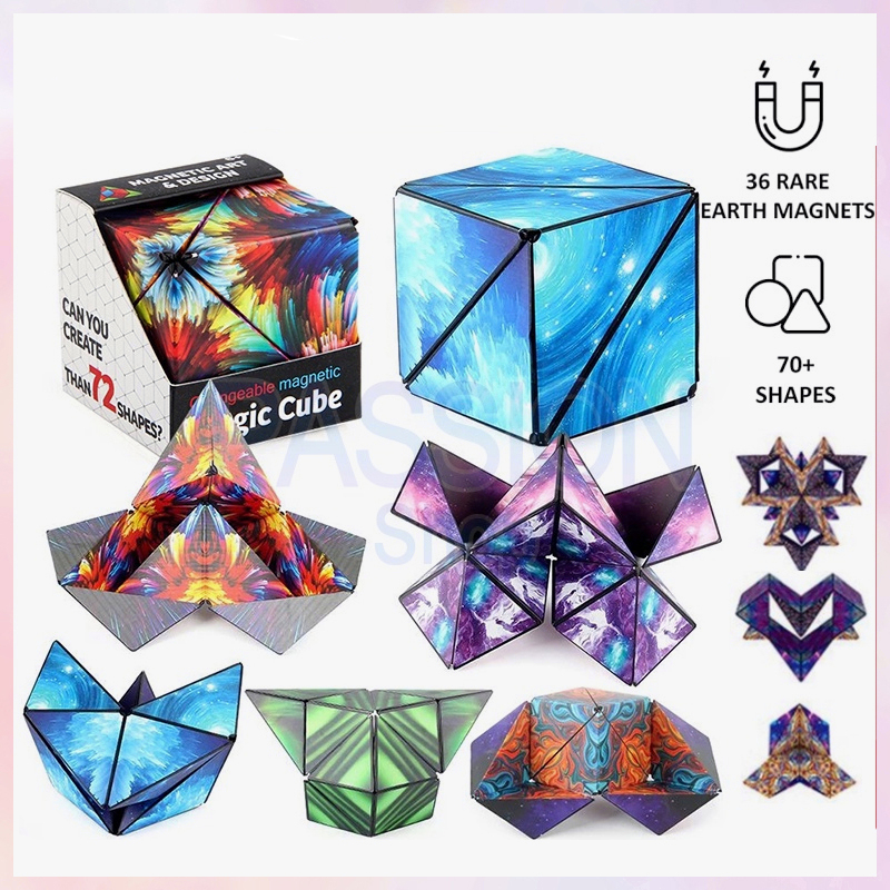 Jual Magic Cube Magic Magnetik 3d Anti Stres Mainan Puzzle 3d Mainan ...