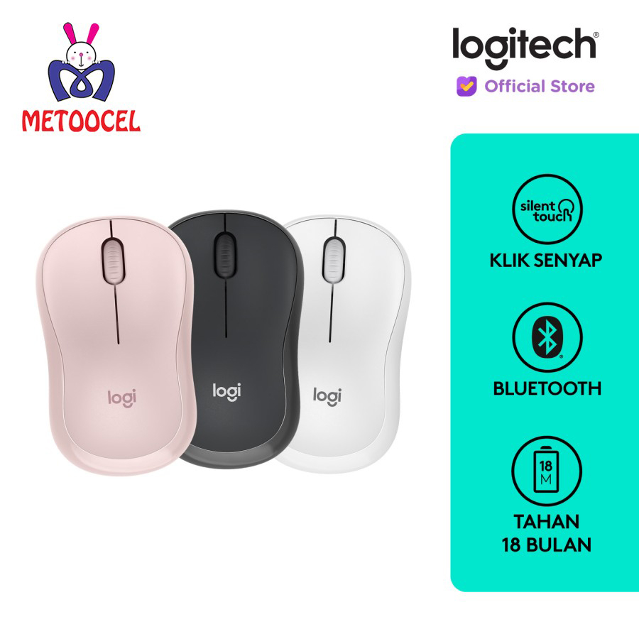 Jual Logitech M240 Mouse Wireless Bluetooth Silent Click | Shopee Indonesia