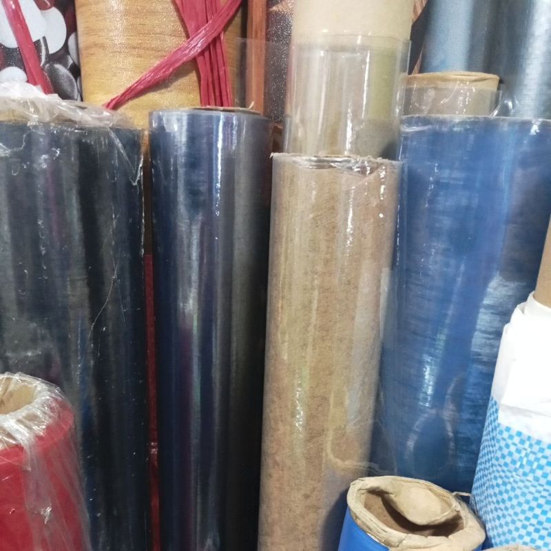 Jual pelastik mika 0.7/Pelastik bening/Taplak meja per roll (50m ...