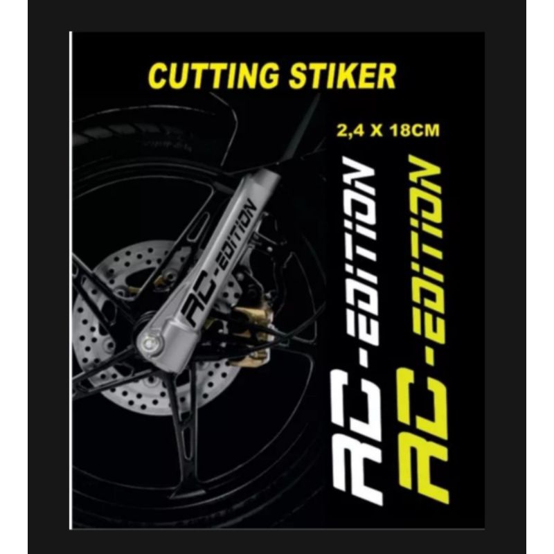 Jual STICKER RC EDITION CUTTING UKURAN 2,4X18CM | Shopee Indonesia