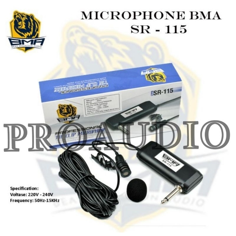 Jual BMA Mic Jepit Clip on SR-115 SR 115 Original | Shopee Indonesia