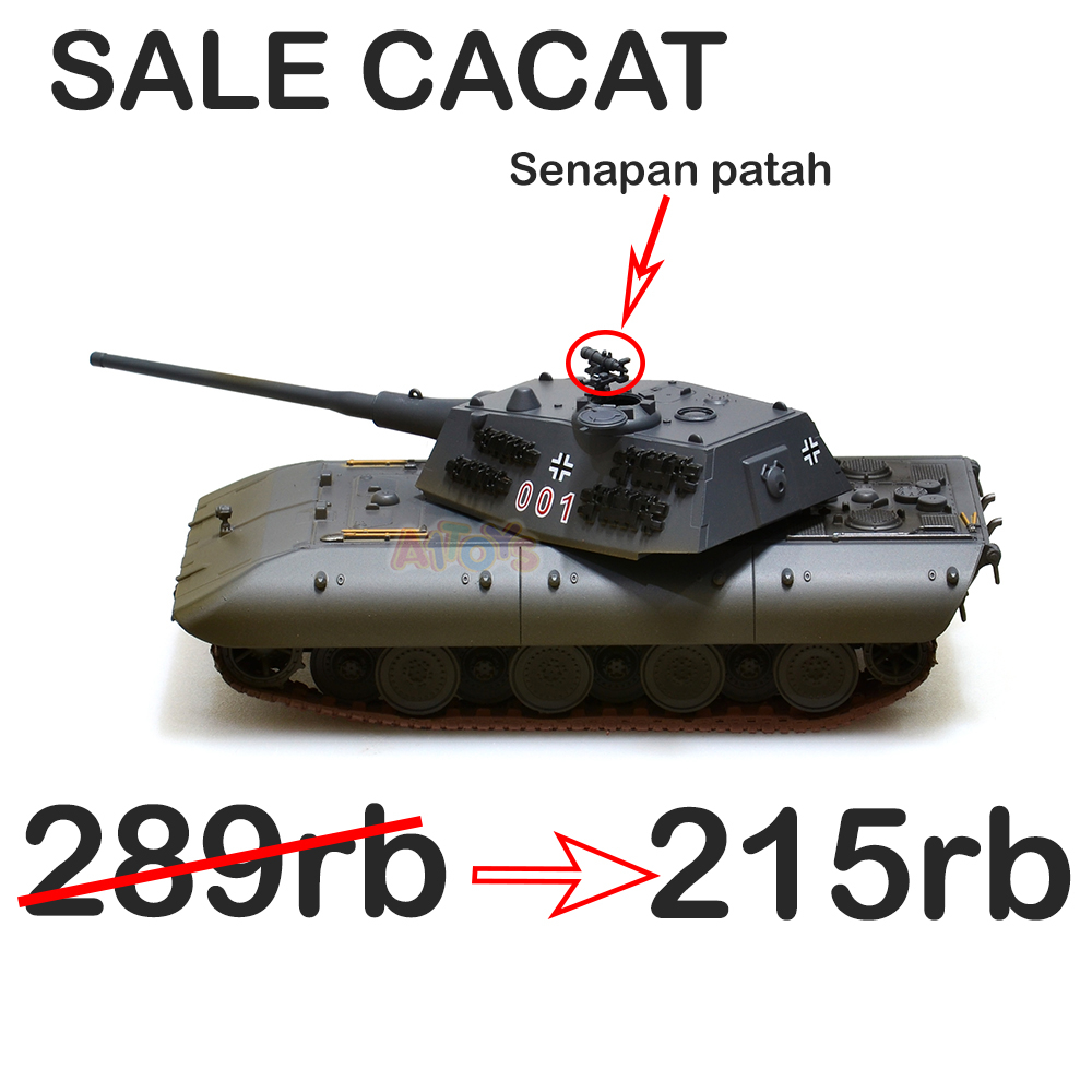 Jual Sale cacat - Super tank panser E-100 Easy Model 16 cm 1:72 ...
