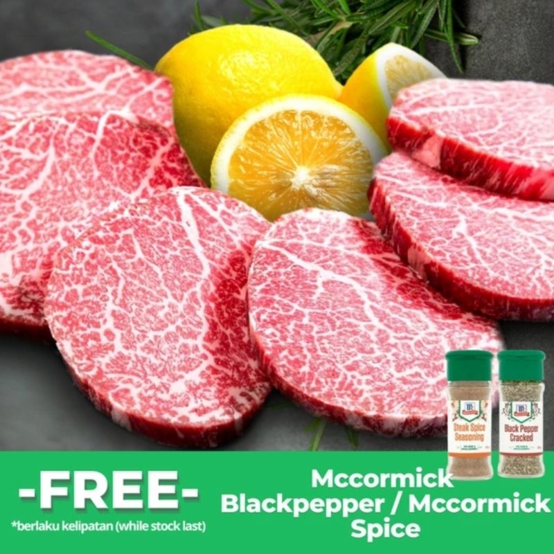 Jual Japanese wagyu beef filet mignon A5 / Tenderloin Wagyu slice 250 ...